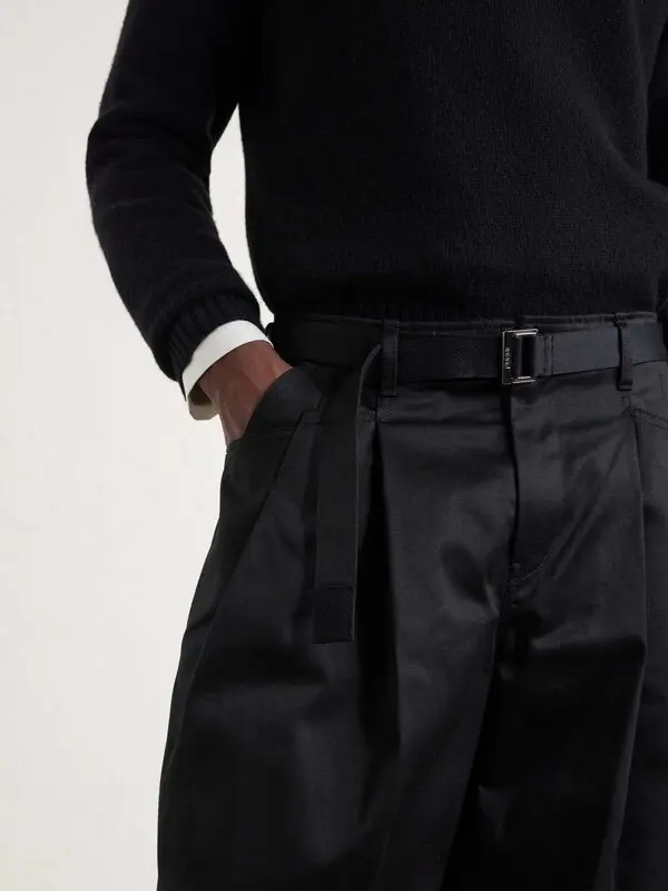 Sacai Wide-leg Cotton Chinos