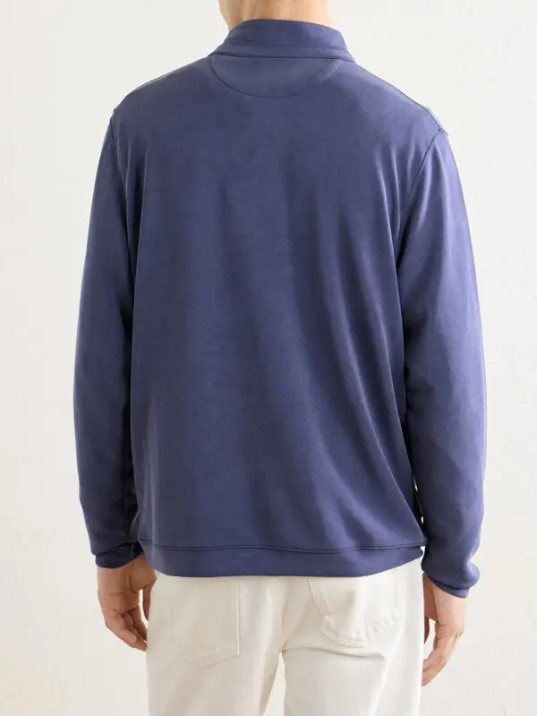 Peter Millar Jersey Half-zip Sweater - Blue