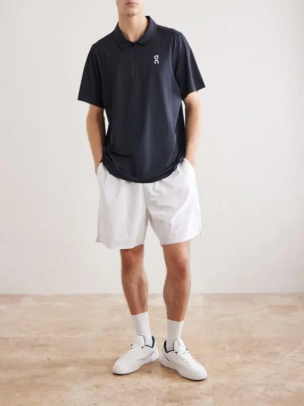 On Court Logo-printed Shell Polo Shirt