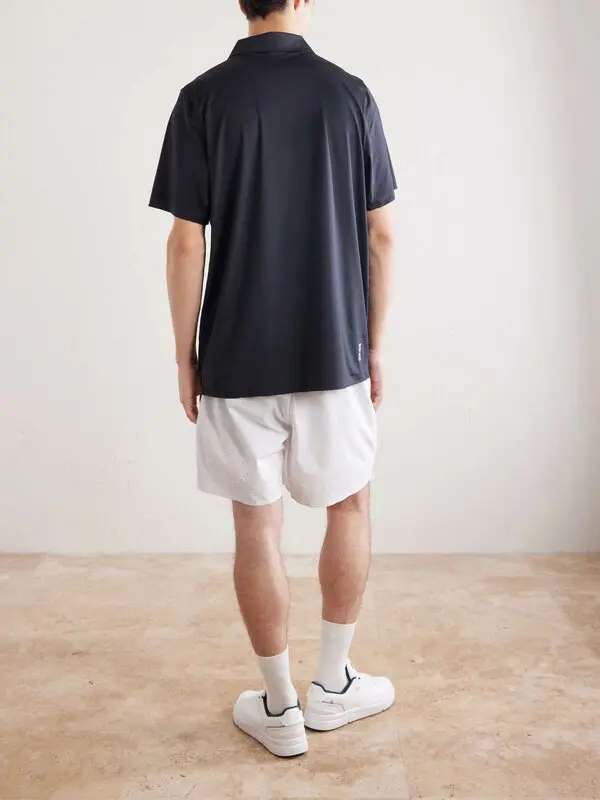 On Court Logo-printed Shell Polo Shirt