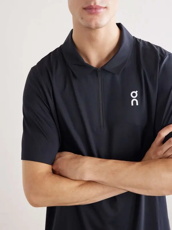 On Court Logo-printed Shell Polo Shirt