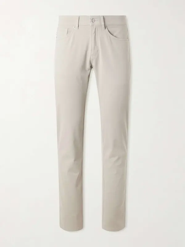 Peter Millar Crown Straight-leg Cotton-canvas Trousers
