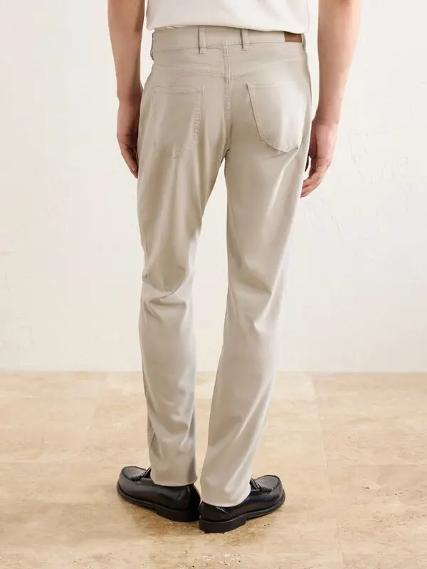 Peter Millar Crown Straight-leg Cotton-canvas Trousers
