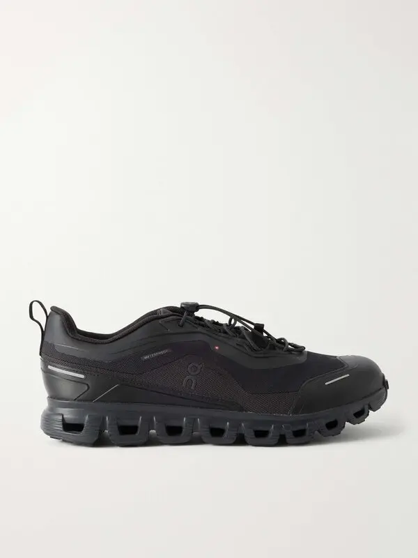 On Cloud 6 Rubber-trimmed Mesh Sneakers - Black