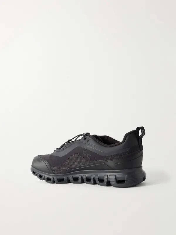 On Cloud 6 Rubber-trimmed Mesh Sneakers - Black