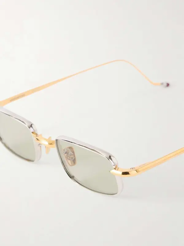 JACQUES MARIE MAGE Dusk Squared-frame Metal Sunglasses