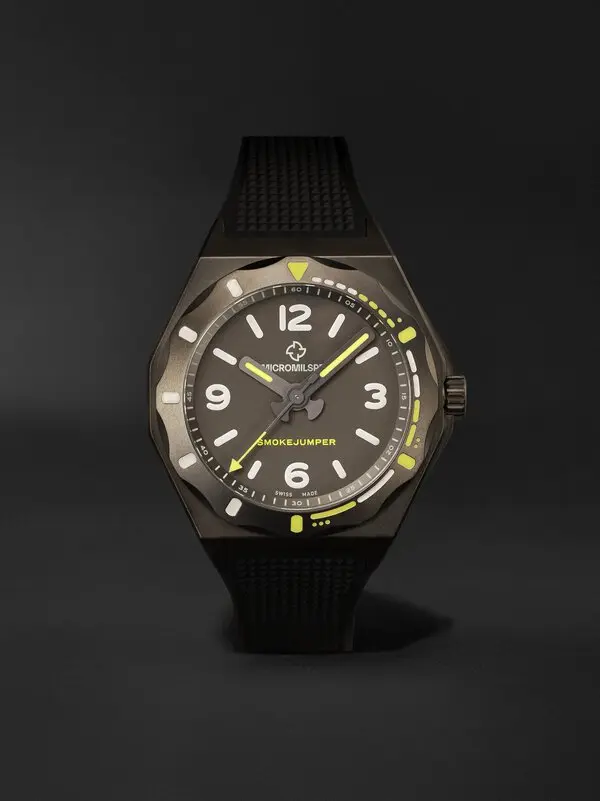 MICROMILSPEC Smokejumper 42mm Stainless Steel Automatic Watch - Black