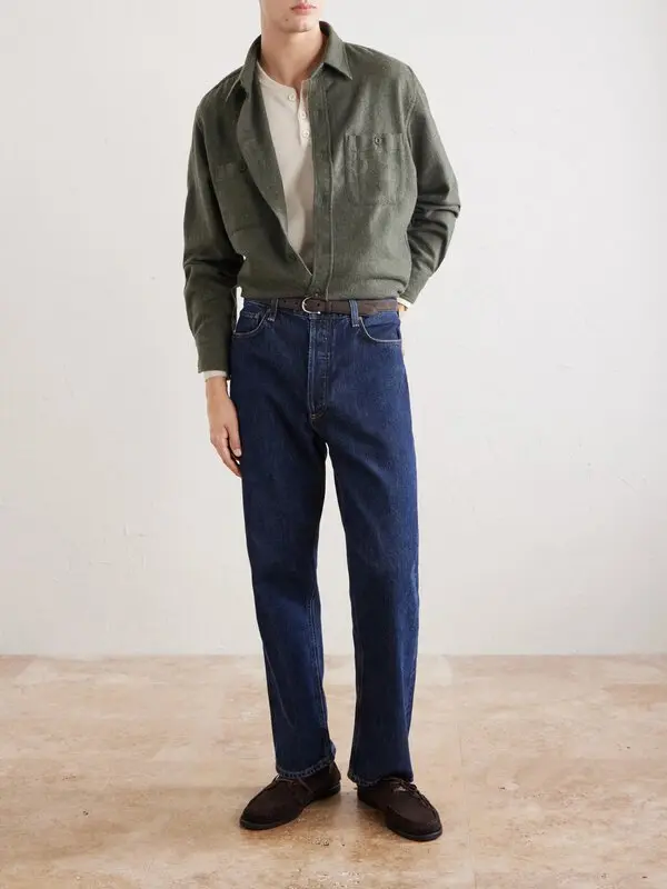 Hartford Percey Wool-blend Canvas Shirt