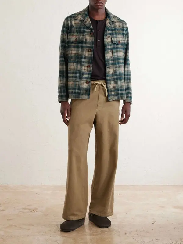Hartford Checked Wool-blend Overshirt