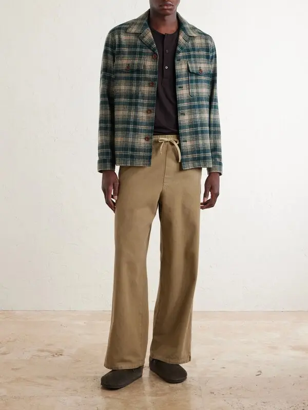 Hartford Checked Wool-blend Overshirt