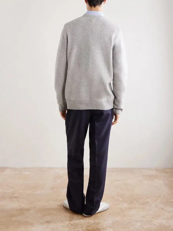 Hartford Wool Crewneck Sweater - Gray