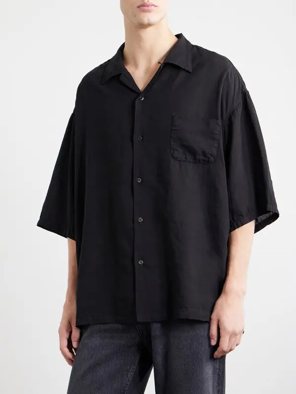Kapital Big Lyocell And Linen-blend Shirt