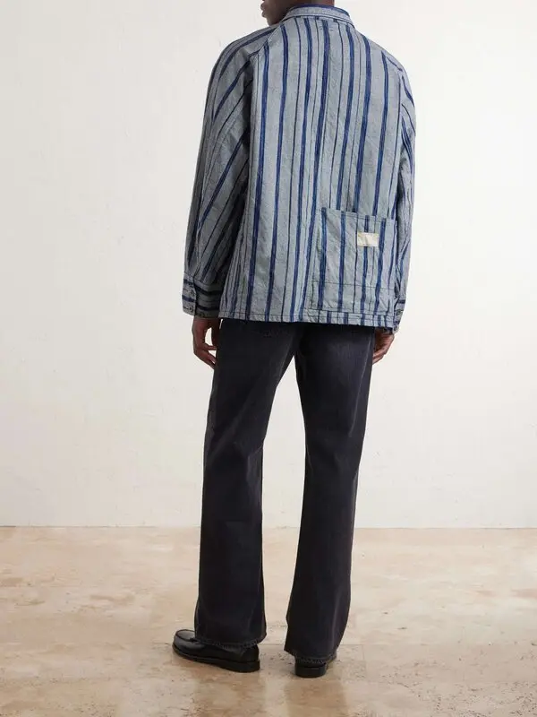 Kapital Cactus Striped Cotton-kasuri Jacket