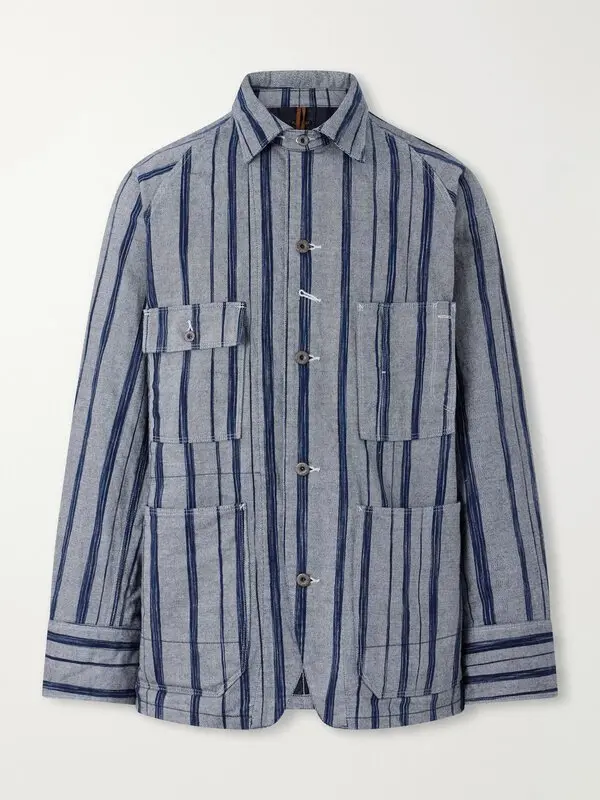 Kapital Cactus Striped Cotton-kasuri Jacket