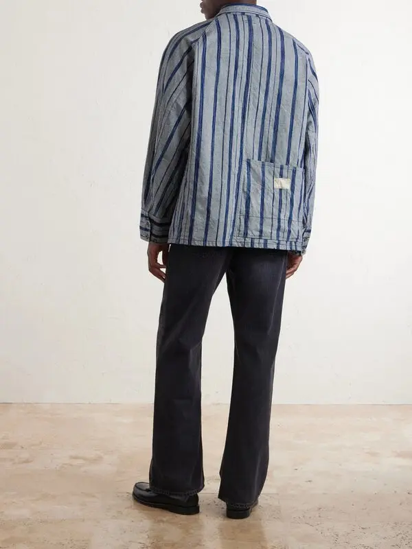Kapital Cactus Striped Cotton-kasuri Jacket