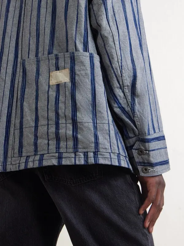 Kapital Cactus Striped Cotton-kasuri Jacket