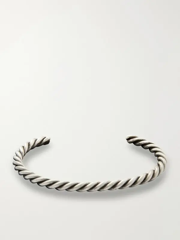 FOUNDWELL Vintage Sterling Rope Cuff - Silver