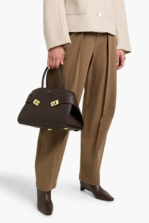 FERRAGAMO Hug Pebbledleather Tote