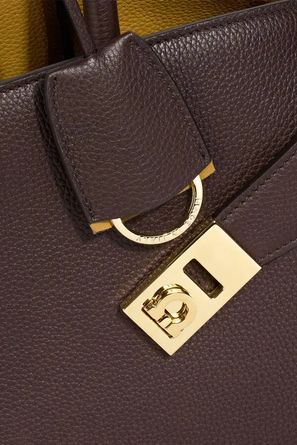 FERRAGAMO Hug Pebbledleather Tote