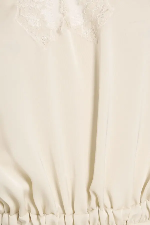 Rabanne Lacetrimmed Satin Maxi Dress