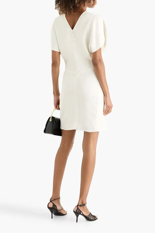 Victoria Beckham Gathered Crepe Mini Dress