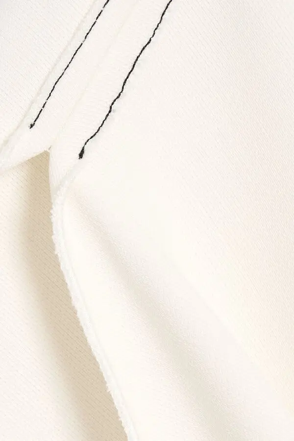 Victoria Beckham Gathered Crepe Mini Dress