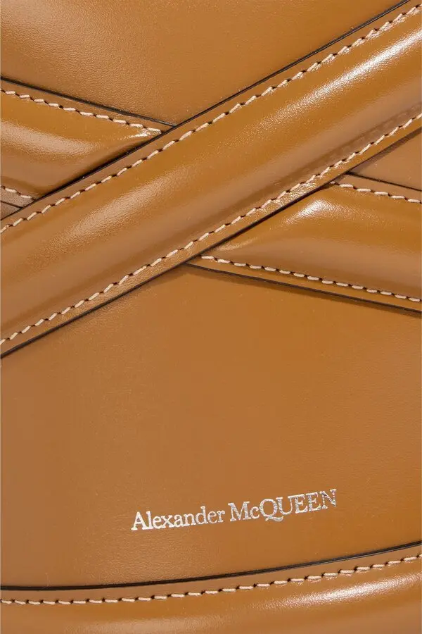 Alexander McQueen The Curve Leather Bucket Bag