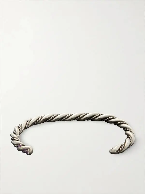 FOUNDWELL Vintage Sterling Braided Rope Cuff