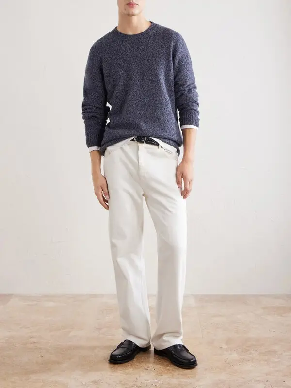 Hartford Wool Crew Neck Sweater - Blue