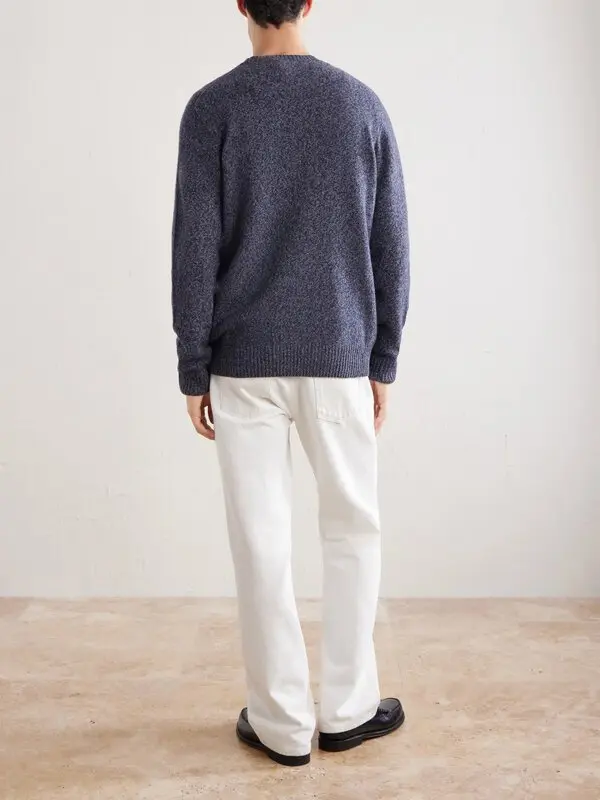 Hartford Wool Crew Neck Sweater - Blue