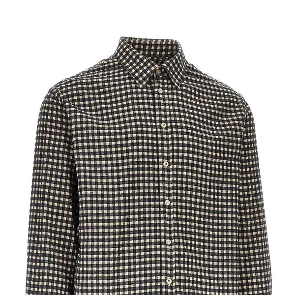 Emporio Armani Flannel Shirt With Check Otif An
