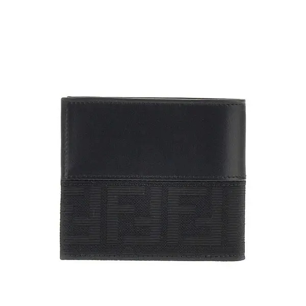 Fendi Ff Jacquard Bi-fold Wallet
