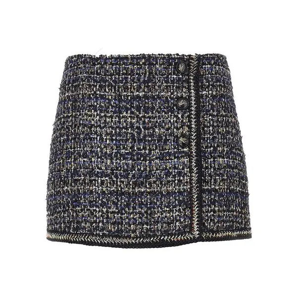 Etro Wool-blend Tweed Mini Skirt