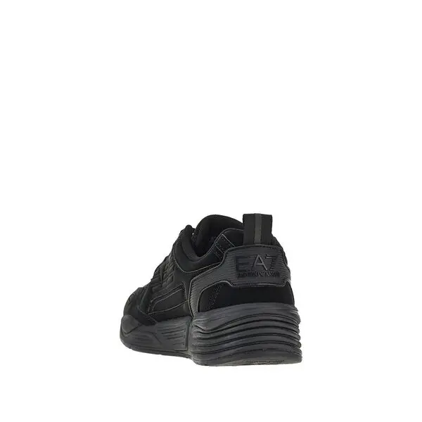 EA7 Coated Nylon Sneakers With Embossed Eagle Logo