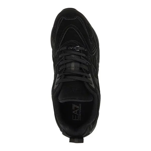 EA7 Coated Nylon Sneakers With Embossed Eagle Logo