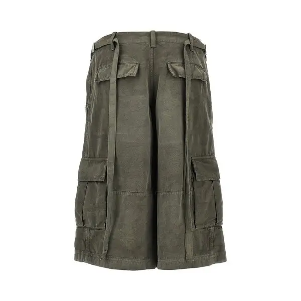 Fendi Cotton Bermuda Shorts With Jacquard Motif