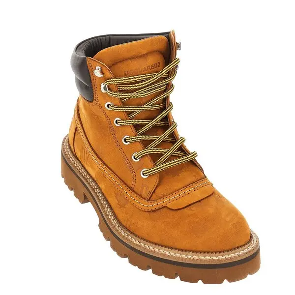 Dsquared2 Monogram' Nubuck Leather Boots