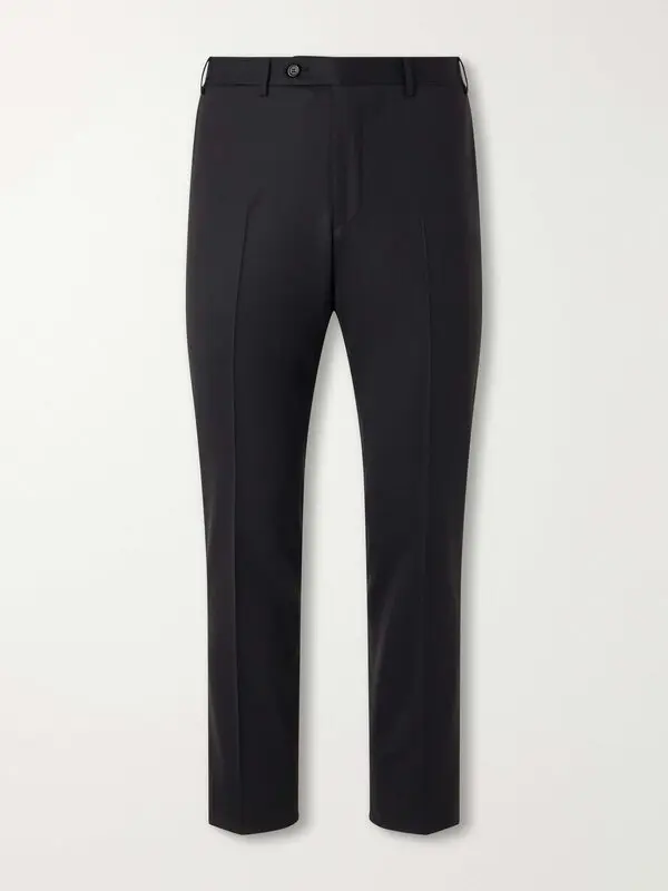 Canali Slim-leg Stretch Wool-twill Suit Trousers