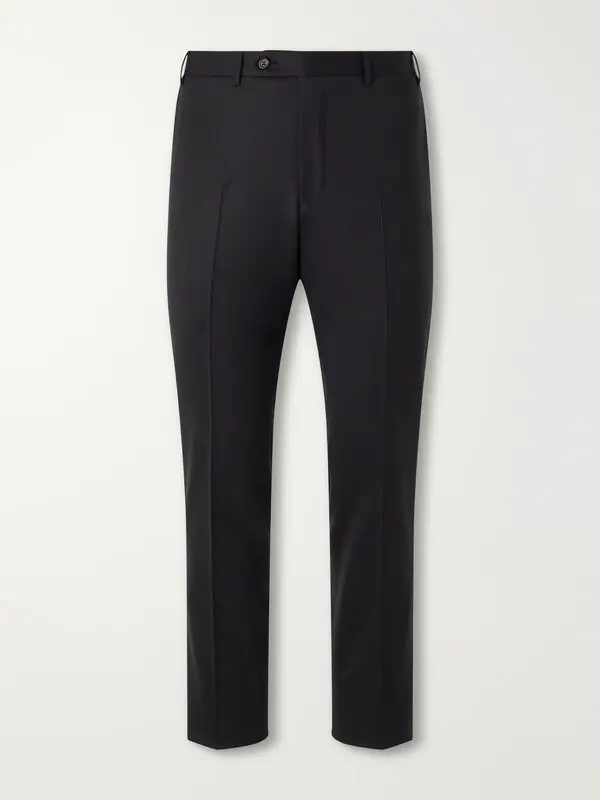 Canali Slim-leg Stretch Wool-twill Suit Trousers