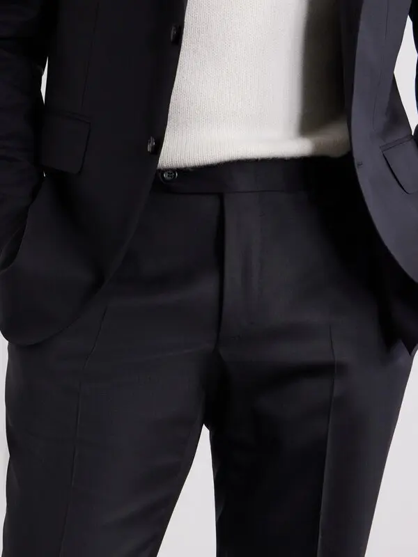 Canali Slim-leg Stretch Wool-twill Suit Trousers