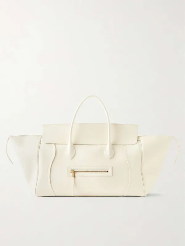 Celine Large Full-grain Leather Weekend Bag - White