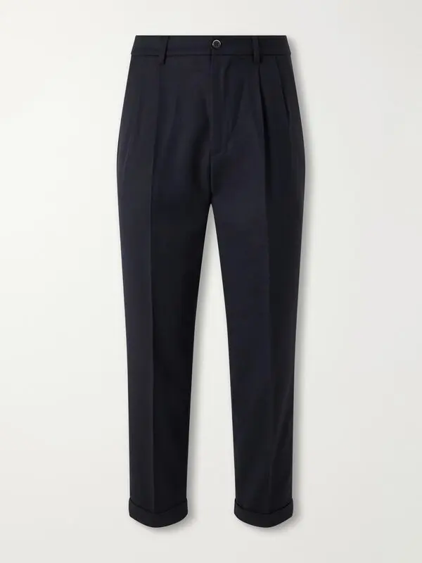 Barena Venezia Tailored Wool-flannel Suit Trousers