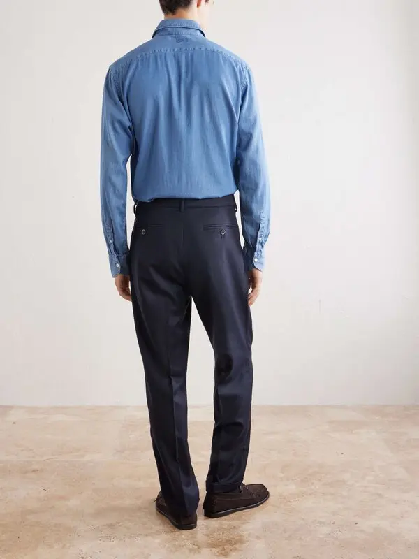 Barena Venezia Straight-leg Wool-flannel Suit Trousers