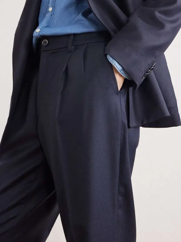 Barena Venezia Straight-leg Wool-flannel Suit Trousers