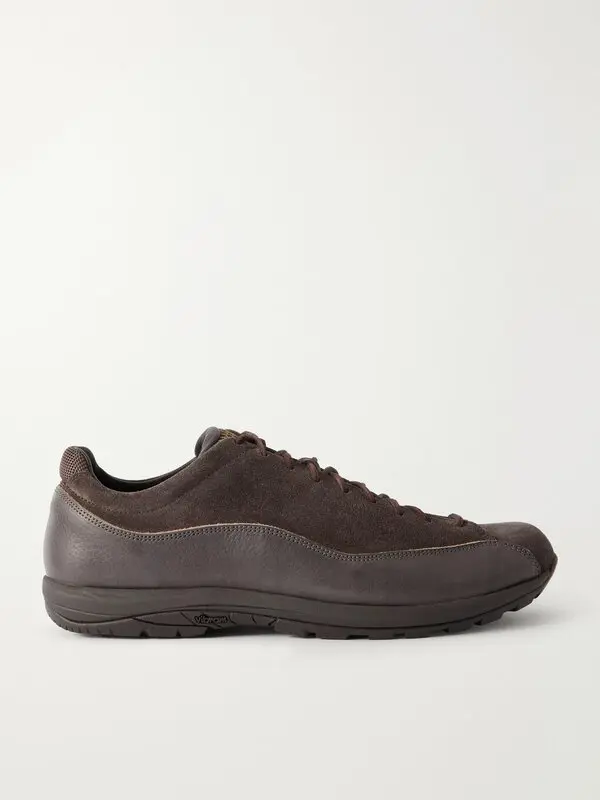Diemme Bardolino Suede And Leather Sneakers - Brown
