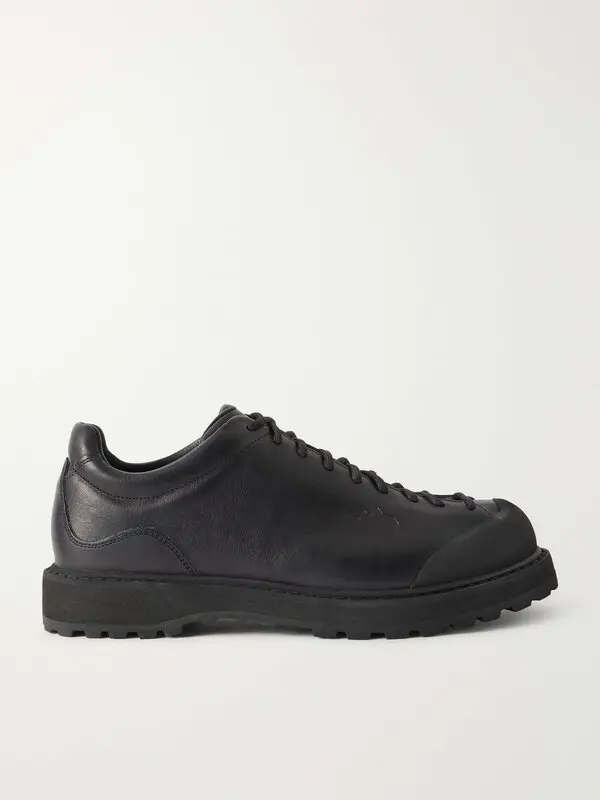 Diemme Ampezzo Rubber-trimmed Leather Hiking Boots