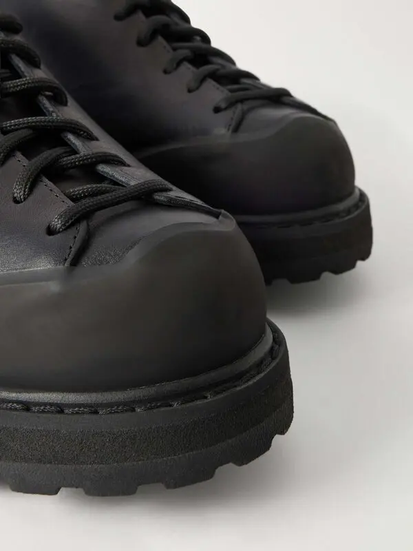 Diemme Ampezzo Rubber-trimmed Leather Hiking Boots