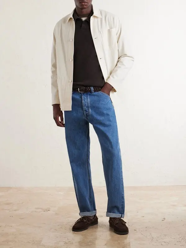 Altea Virgin Wool Polo Sweater - Brown