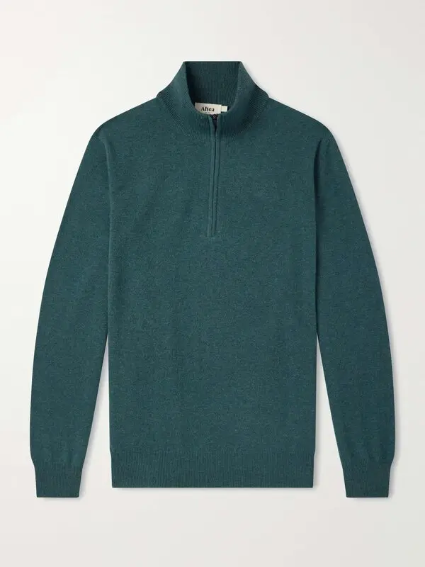 Altea Virgin Wool Half-zip Sweater
