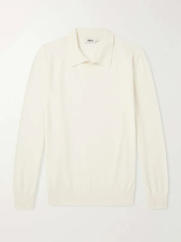 Altea Virgin Wool Polo Sweater